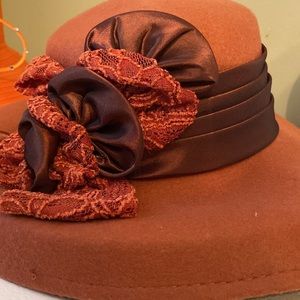 Giovannio | Accessories | Nwt Rust Church Dress Hat By Giovannio | Poshmark